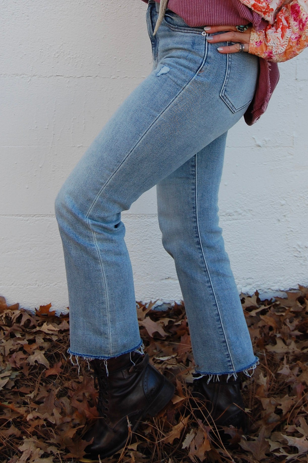 Shy Girl High Rise Flares in Player – Spirited Boutiques